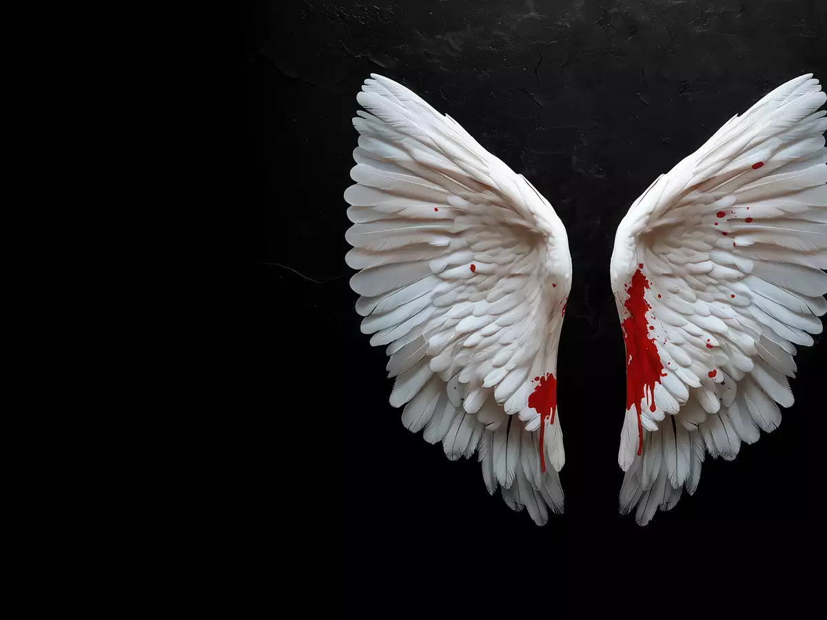 bone angel wings