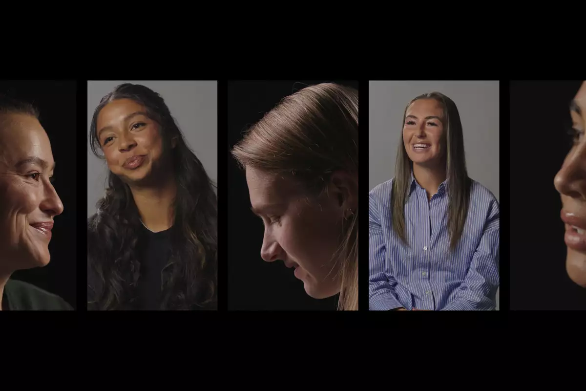 Suzanne Lacy, Vivianne Miedema and Ali Riley | Football City, Art United. | Aviva Studios ...